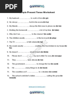 Simple Future Tense Worksheet | PDF