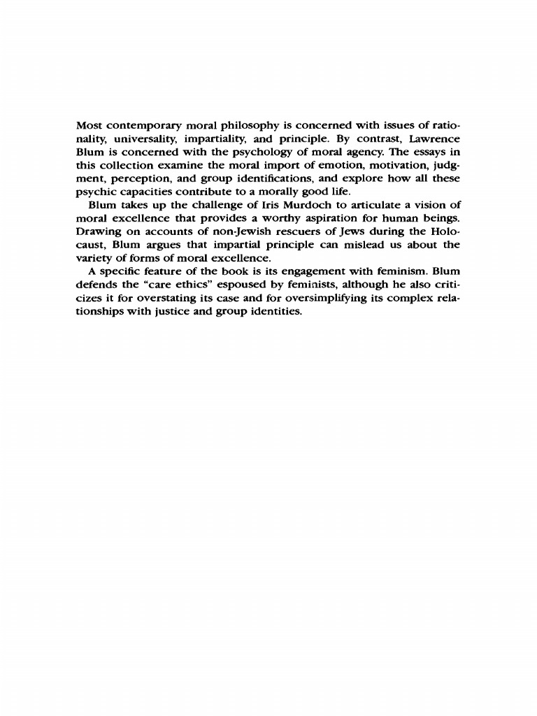 Livro - Lawrence A. Blum - Moral Perception and Particularity-Cambridge ...