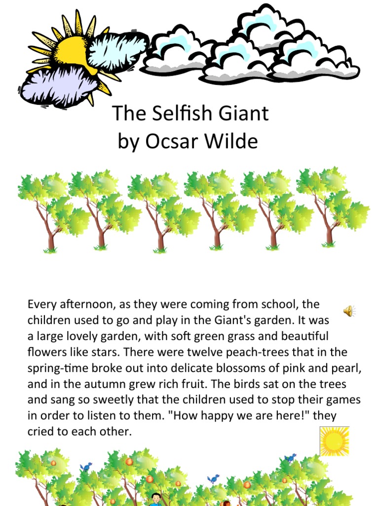 The Selfish Giant by Oscar Wilde | PDF