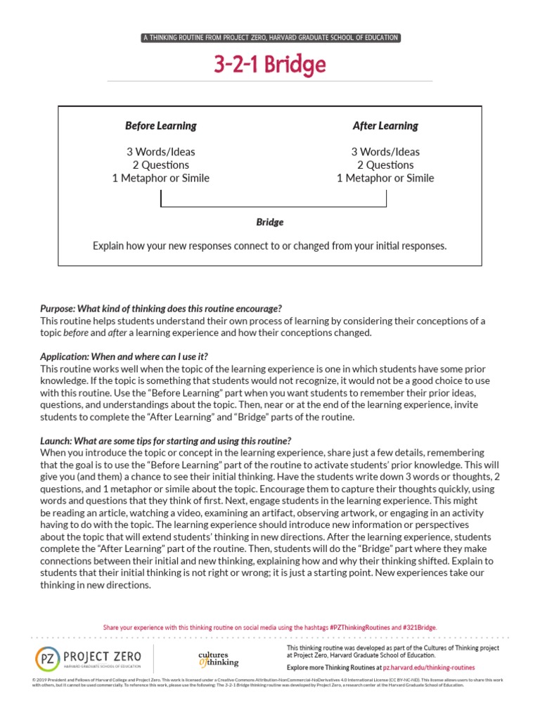 3-2-1 Bridge | PDF | Learning | Metaphor