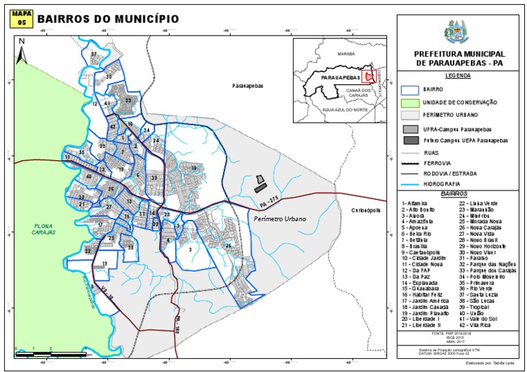Mapa 05 Bairros Do Município | PDF