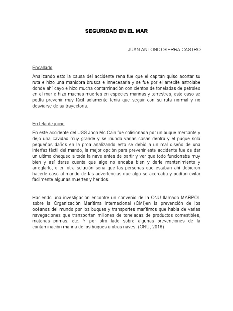 Seguridad en El Mar | PDF