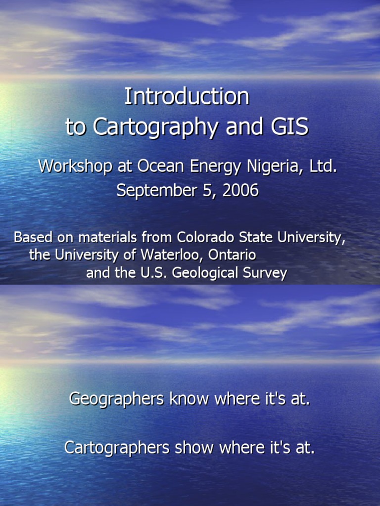 Intro Cartography and GIS | PDF | Latitude | Earth Sciences