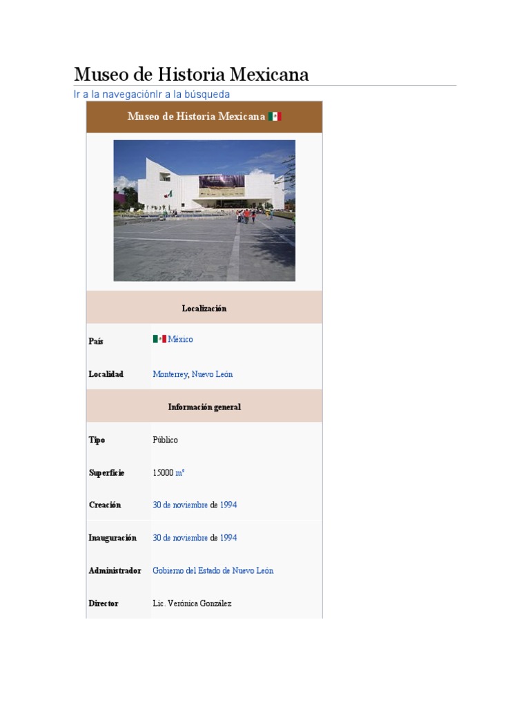 Historia Mexicana | PDF | México | Museo