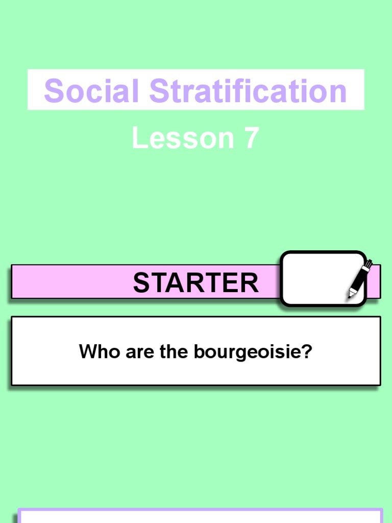Lesson 7 - How Is Social Class Studied | PDF