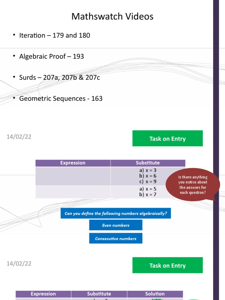 Algebraic Concepts and Proofs Guide | PDF | Mathematics | Algebra