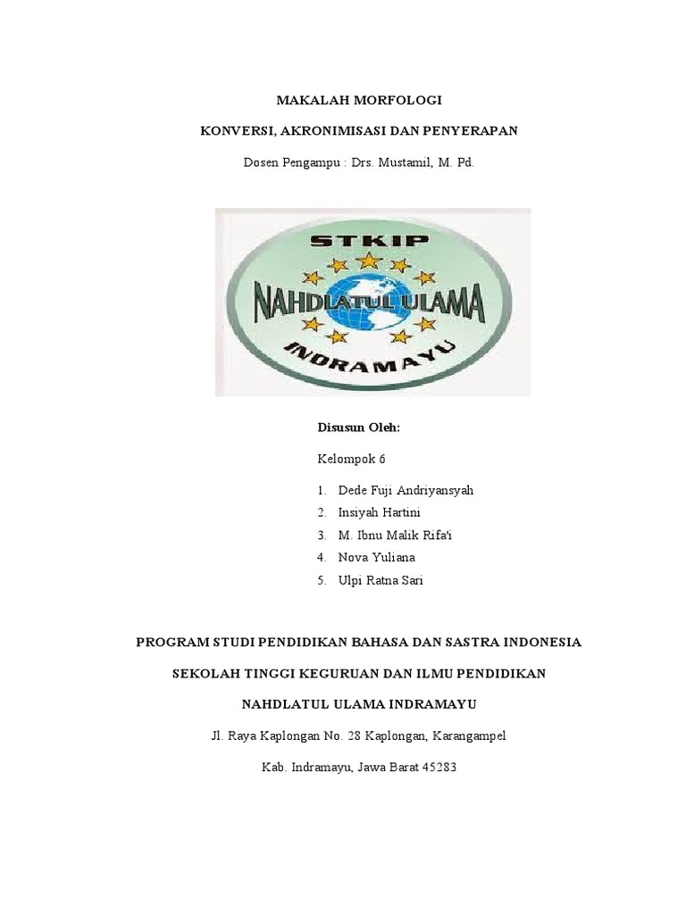 Makalah Morf-KEL.6 | PDF | Seni & Disiplin Bahasa | Sains & Matematika