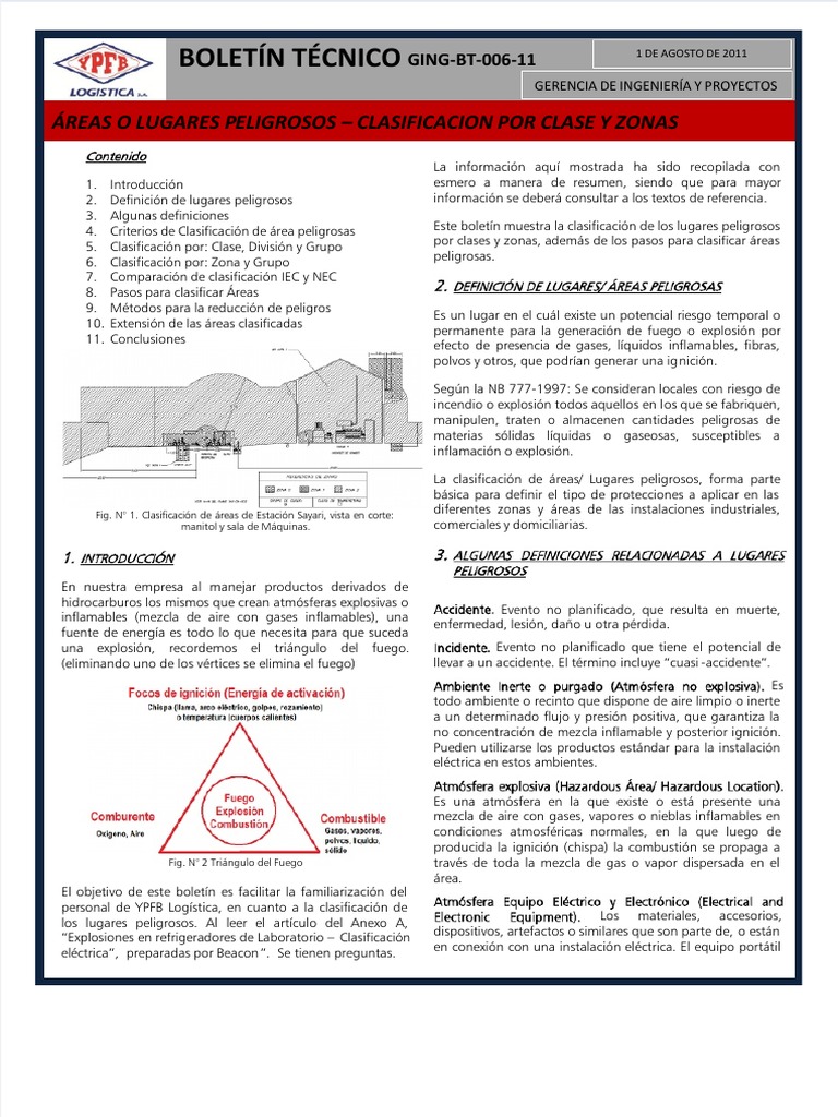 Norma API RP 500 | PDF | Combustión | Ciencias fisicas