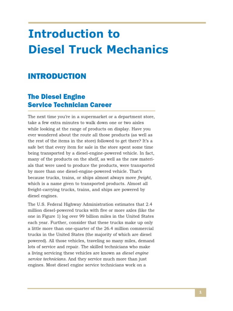 055 Diesel Mechanics Career Diploma | PDF | Truck | Semi Trailer Truck