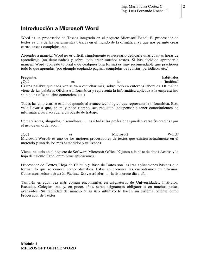 Practicas de Word 2021 | PDF | Microsoft Excel | Microsoft Word