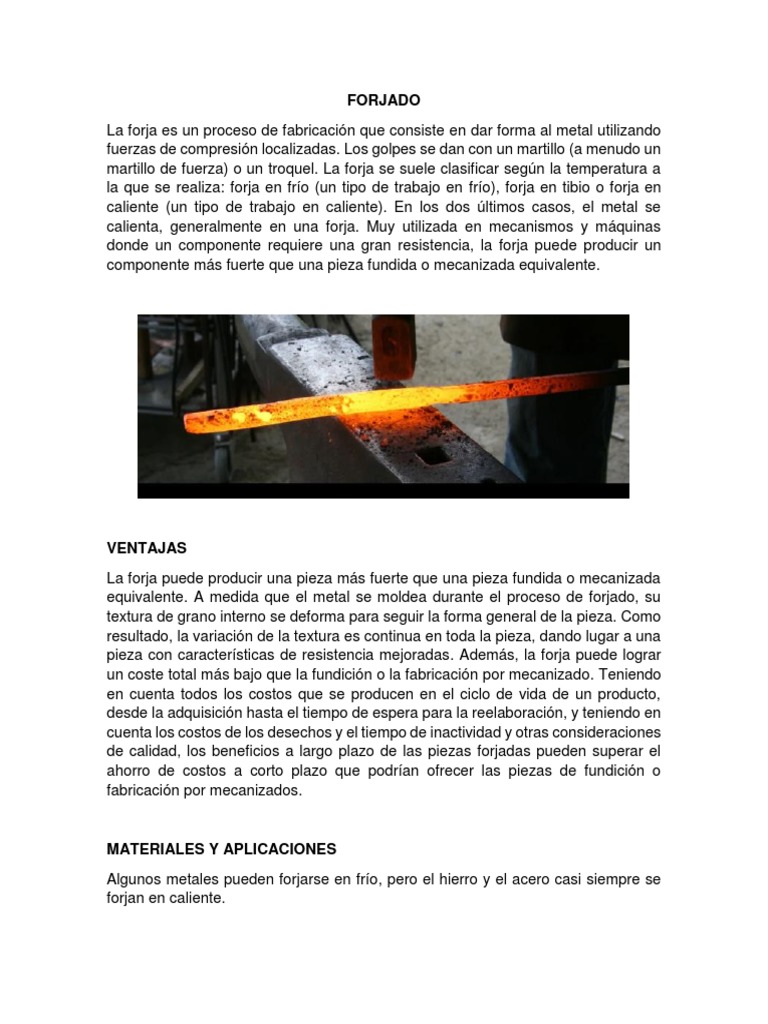 FORJADO | PDF | Forjar | Acero