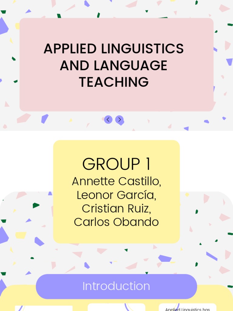 Applied Linguistics in Language Teaching | PDF | Linguistics | Applied ...