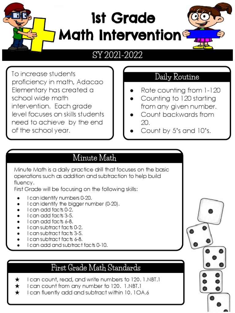 First Grade Math Intervention | PDF