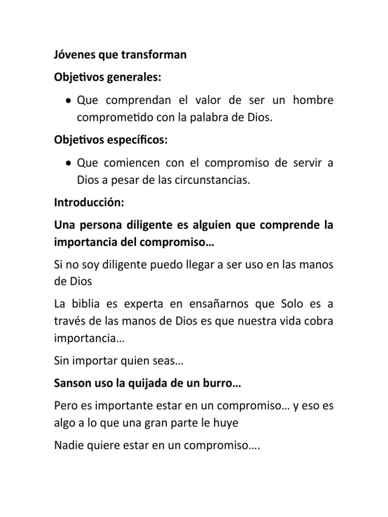 Compromiso Con Dios | PDF