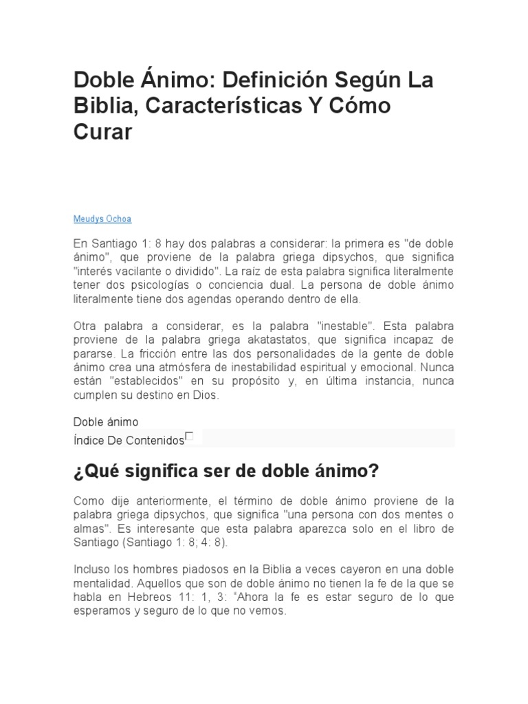 Doble Ánimo | PDF | Jesús | Alma