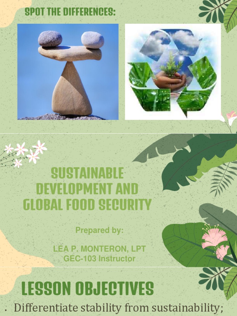 Sustainable Development & Food Security Guide | PDF | Sustainability ...