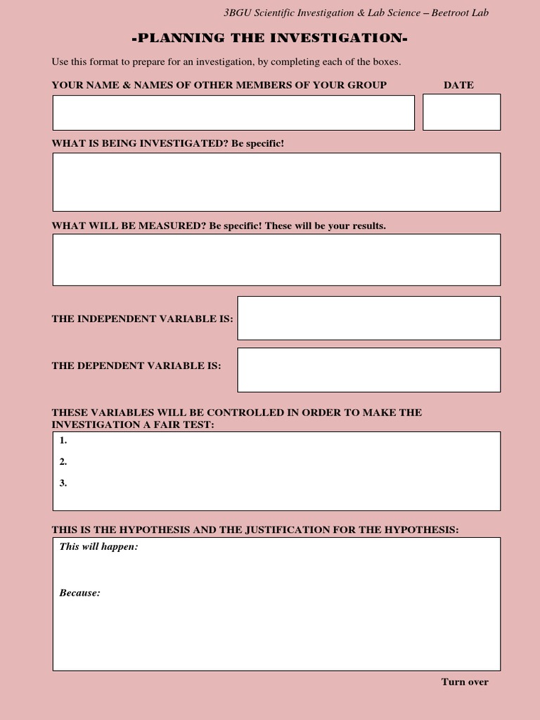 Beetroot Lab Investigation Guide | PDF | Wellness | Computers