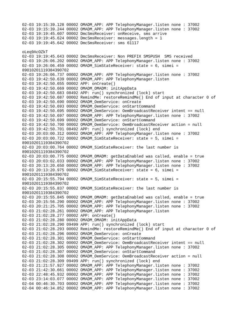 DM Log | PDF | Computing | Mobile Technology