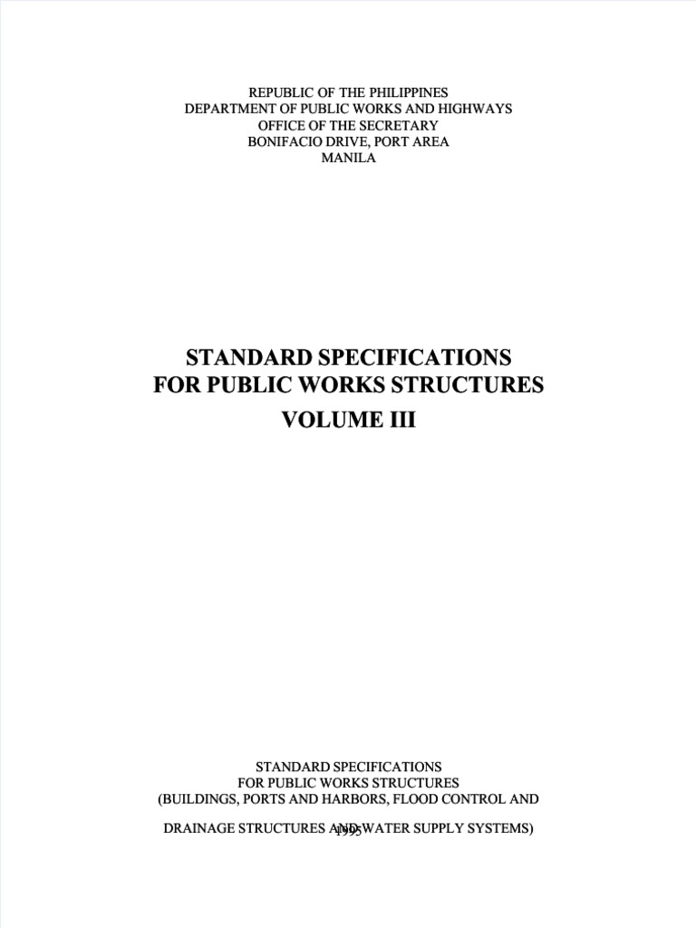 PDF DPWH Volume 3docx DL | PDF | Concrete | Construction Aggregate