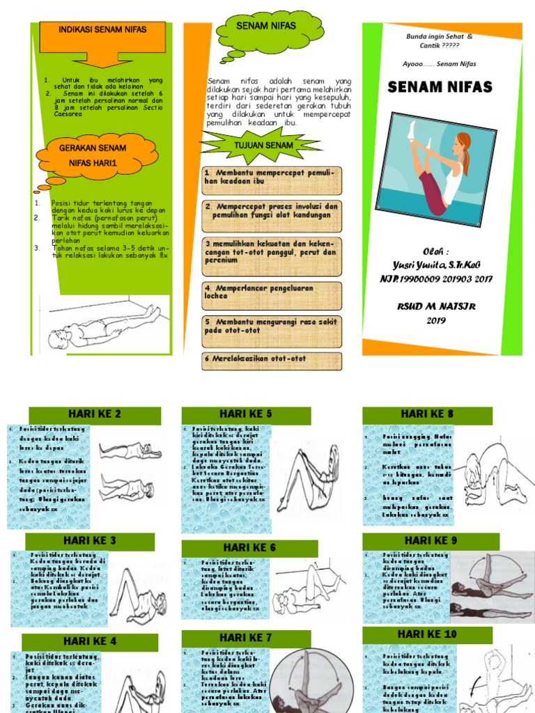 2 LEAFLET Senam Nifas | PDF