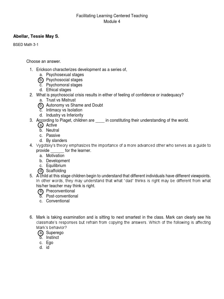 MODULE 4 Facilitating Learning in Teaching | PDF