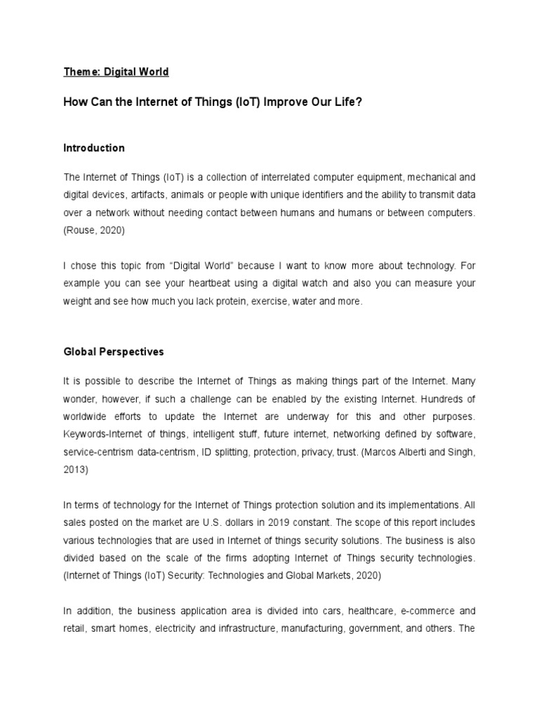 GP Individual Report | PDF | Internet Of Things | Internet