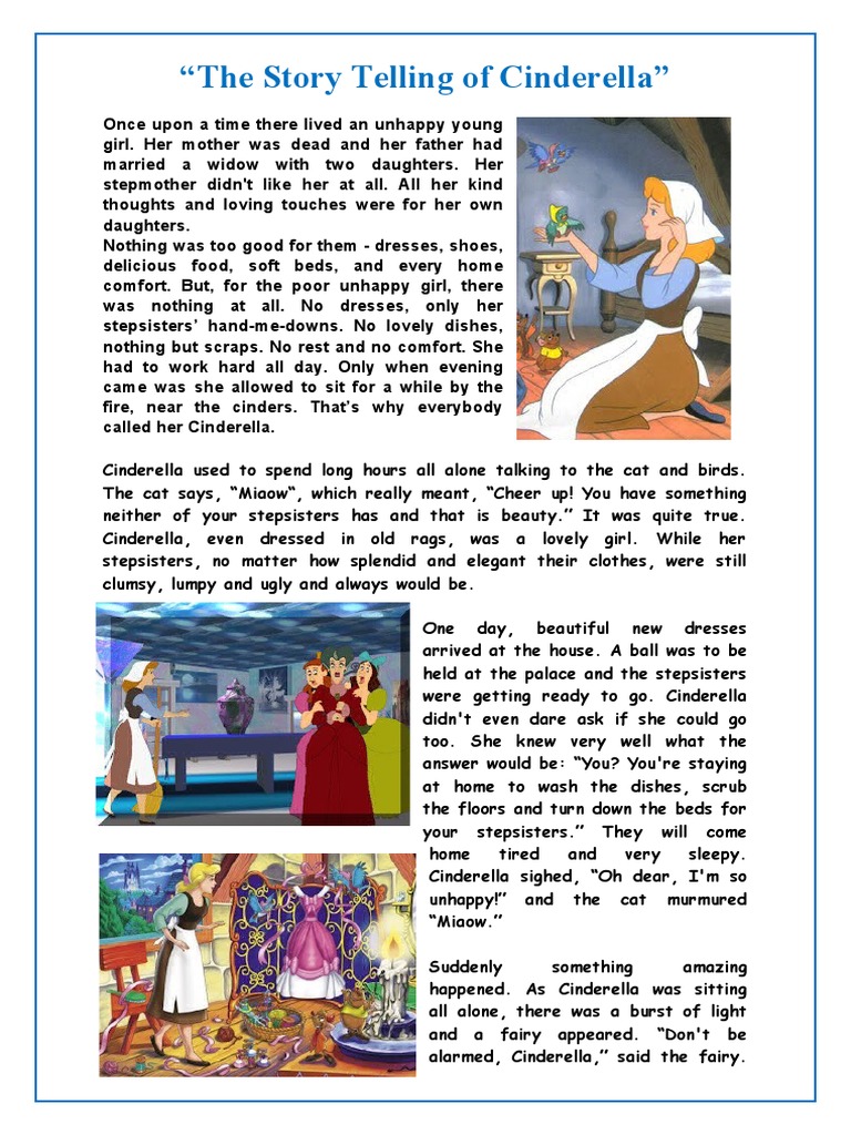The Story Telling of Cinderella | PDF | Cinderella