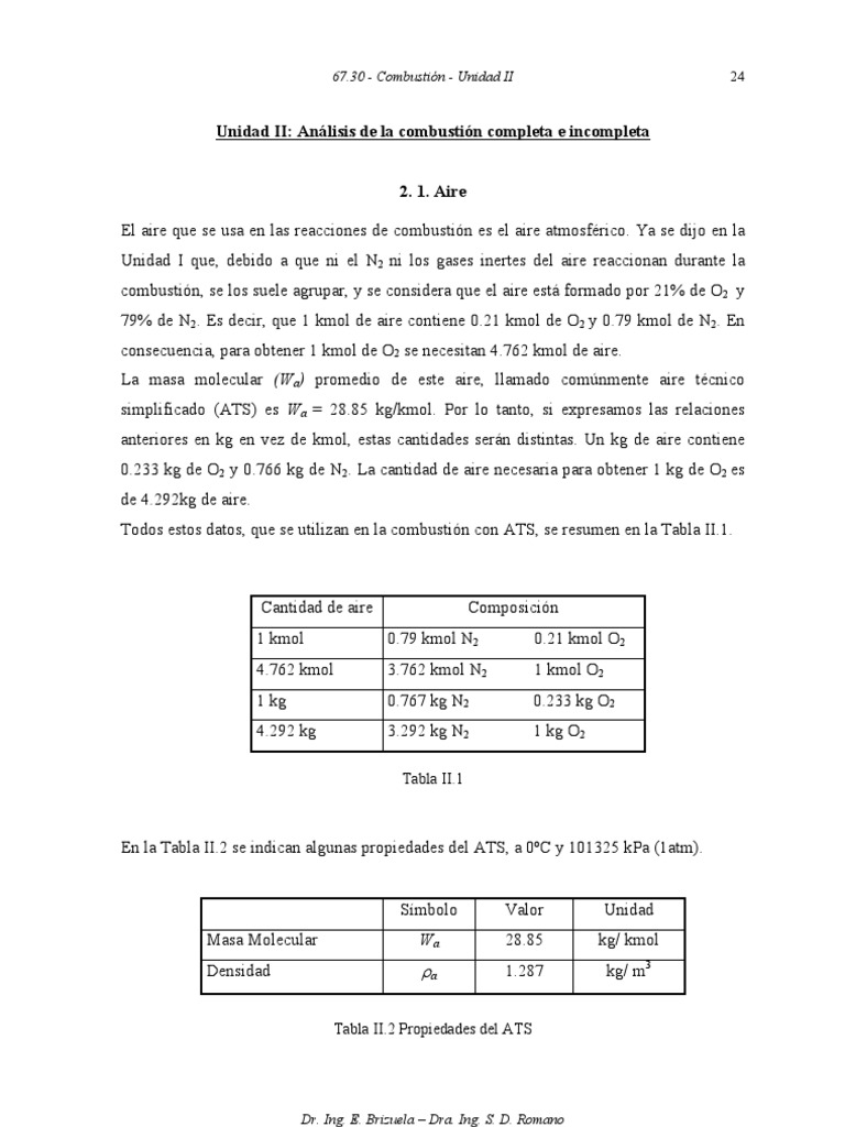 Análisis de La Combustión Completa e Incompleta | PDF | Escalar ...