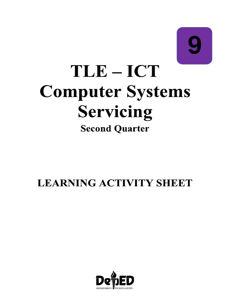 Grade 9 q2 Tle-Css Las | PDF | Device Driver | File System Grade 9 q2 Tle-Css Las | PDF | Device Driver | File System