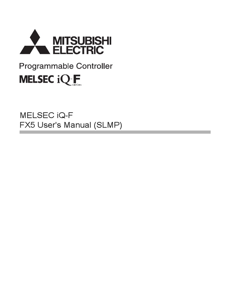 MELSEC iQ-F FX5 User's Manual (SLMP) | PDF | Programmable Logic Controller | Computer Network