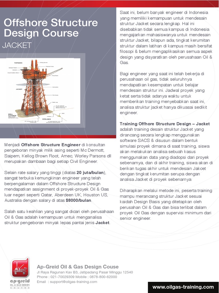 Kursus Desain Struktur Offshore Jacket | PDF
