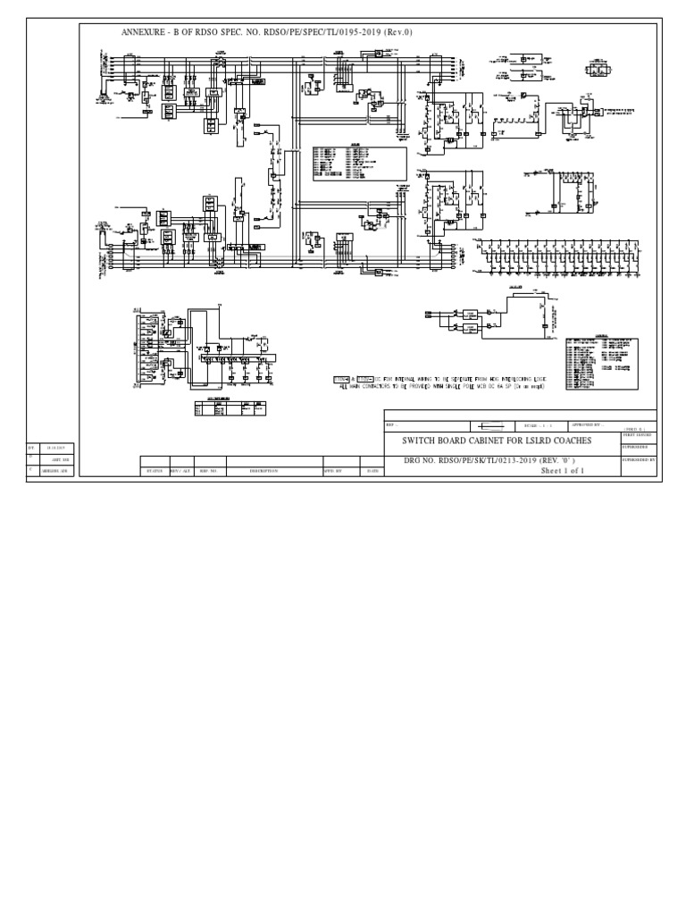 LSLRD Coach Switch Board Cabinet Design | PDF