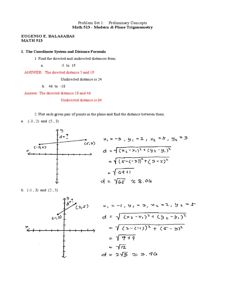 Problem Set 1 | PDF | Angle | Euclidean Geometry