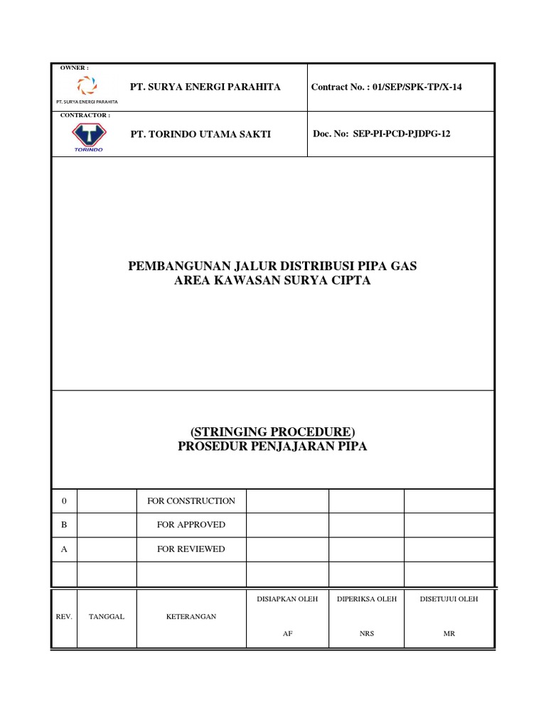 Procedure Stringing | PDF