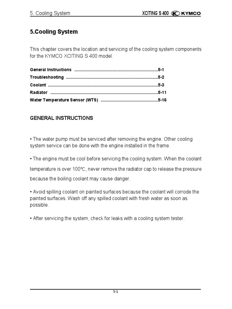 Cooling System | PDF | Thermostat | Radiator