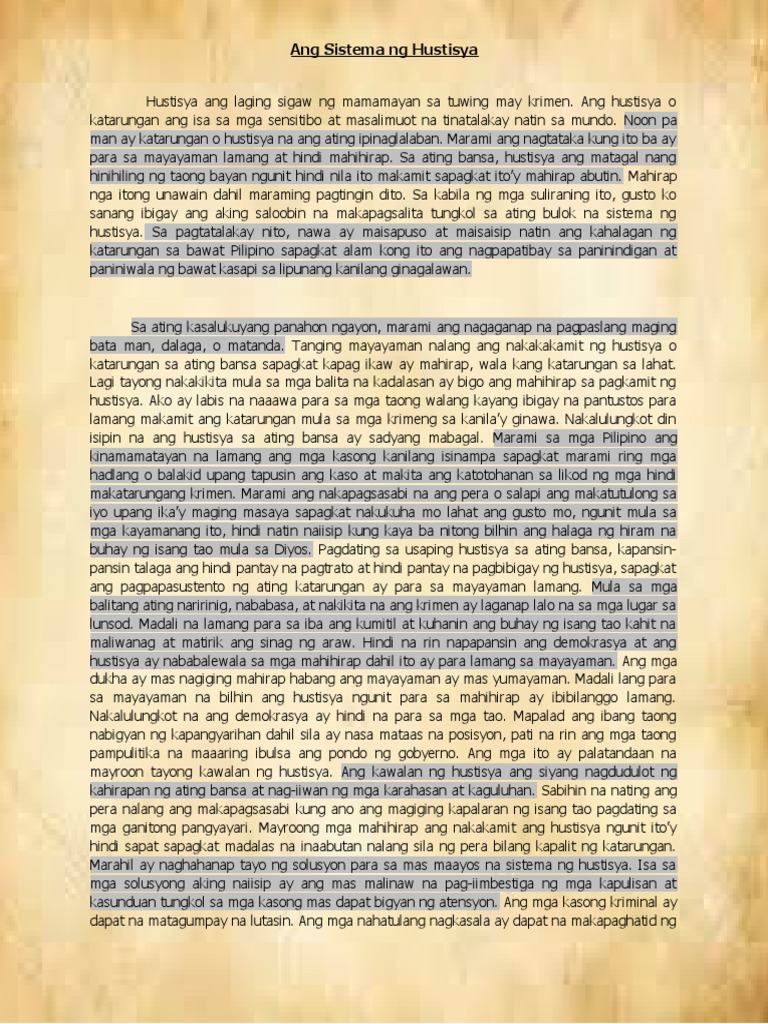 Ang Sistema NG Hustisya | PDF