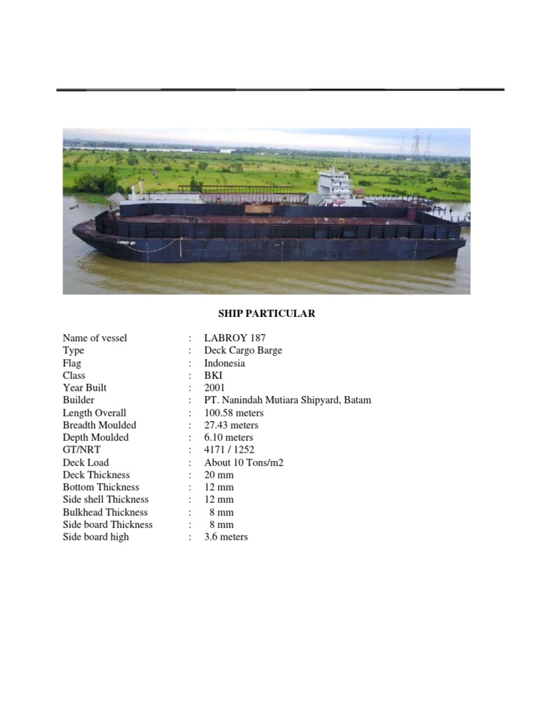 Shipparticular Labroy 187 | PDF