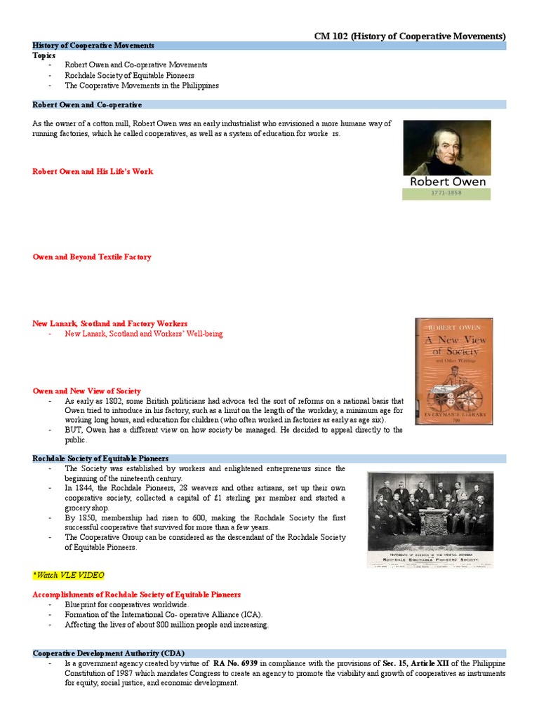 History of Cooperative Movements | PDF | Cooperative | Philippines
