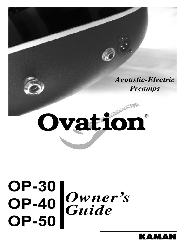 OP-30 OP-40 OP-50: Owner's Guide | PDF | Equalization (Audio ...