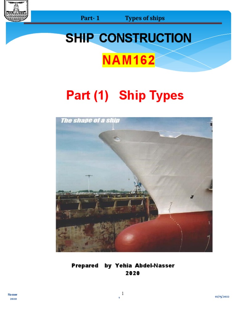 PART-1 (Ship Types) | PDF | Oil Tanker | Ships