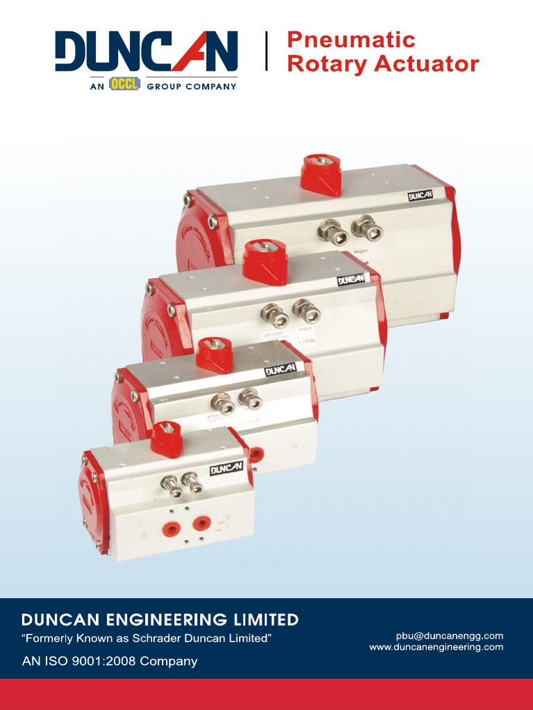 DUNCAN ROTARY Actuator Catalogue | PDF