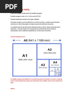 Dimensiones de Tamaños de Papel A - A0, A1, A2, A3, A4, A5, A6, A7, A8 ...