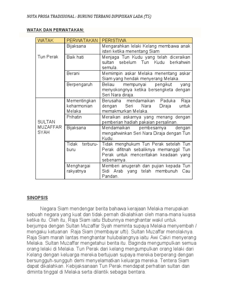 Burung Terbang Dipipiskan Lada | PDF