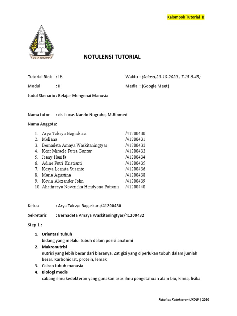 NOTULENSI | PDF | Kesehatan Holistik
