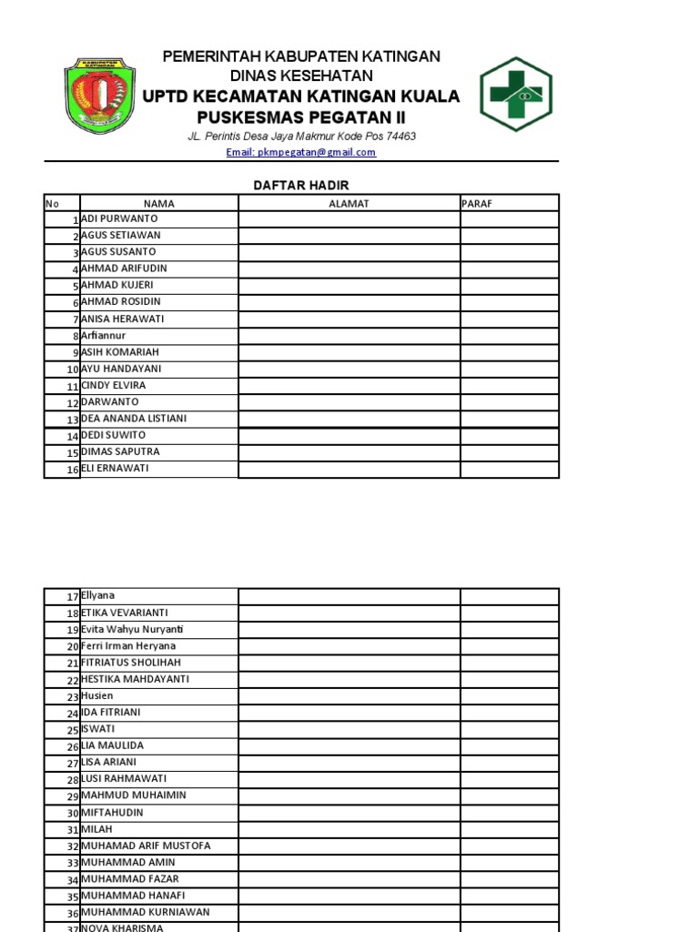 Register Posyandu Remaja | PDF
