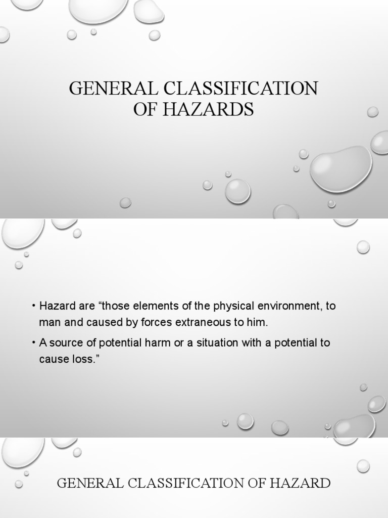 General Classification of Hazards | PDF | Earthquakes | Tsunami