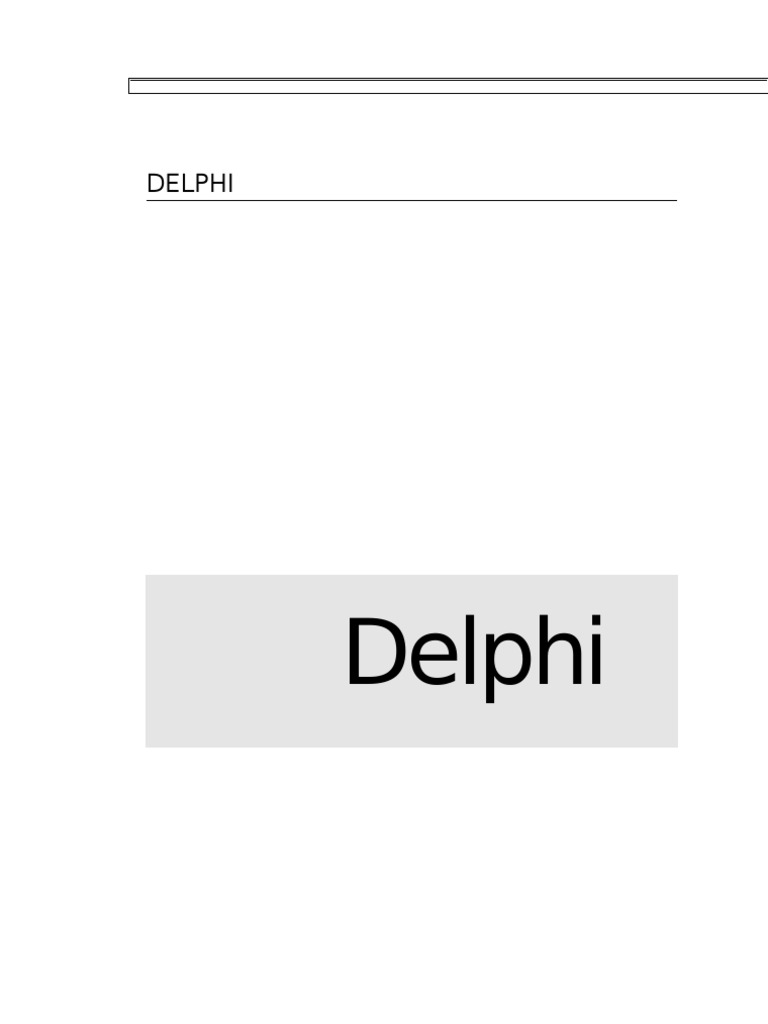 Curso Completo Delphi | PDF | Modelo cliente – Servidor | Servidor ...