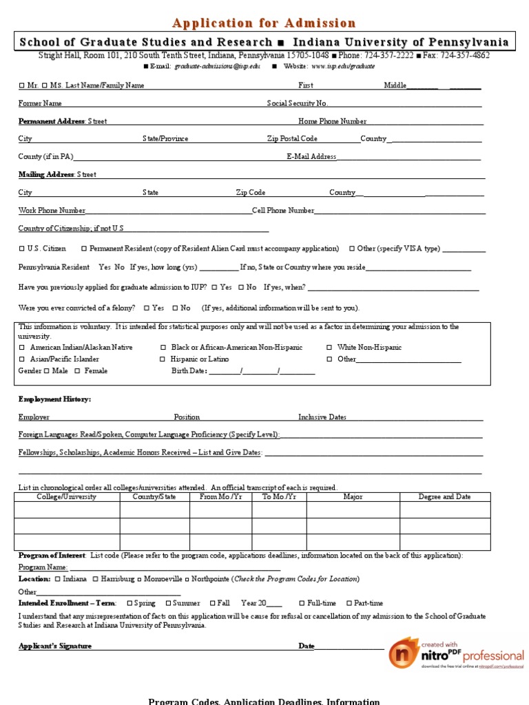 Graduate Application | PDF | Race And Ethnicity In The United States ...