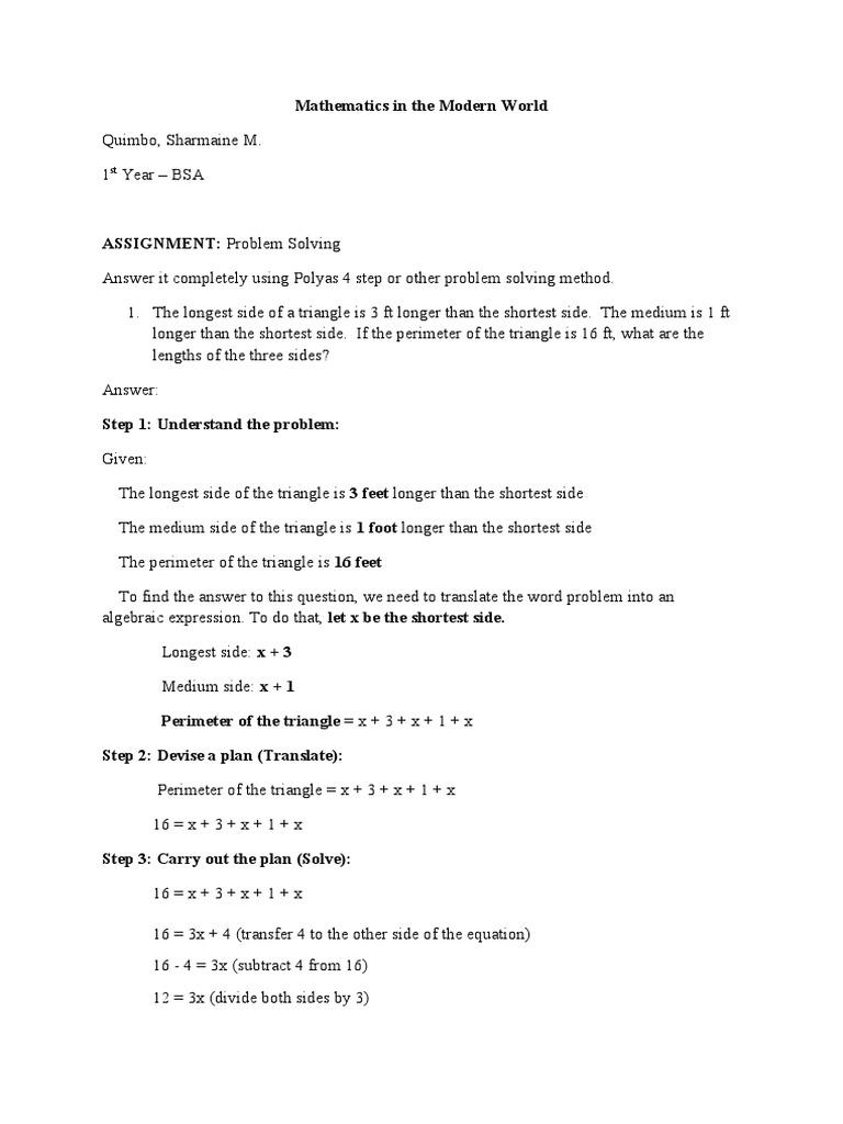 Quimbo, Sharmaine | PDF | Triangle | Mathematical Objects