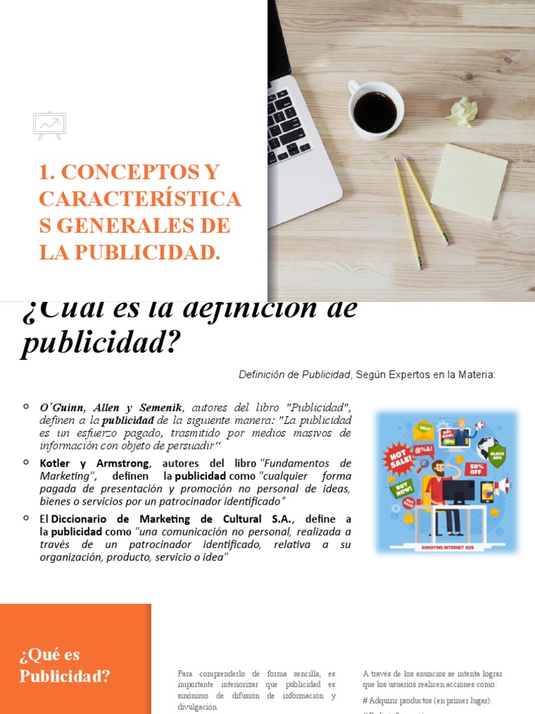CONCEPTOS Y CARACTERÍSTICAS GENERALES DE LA PUBLICIDAD. | PDF ...